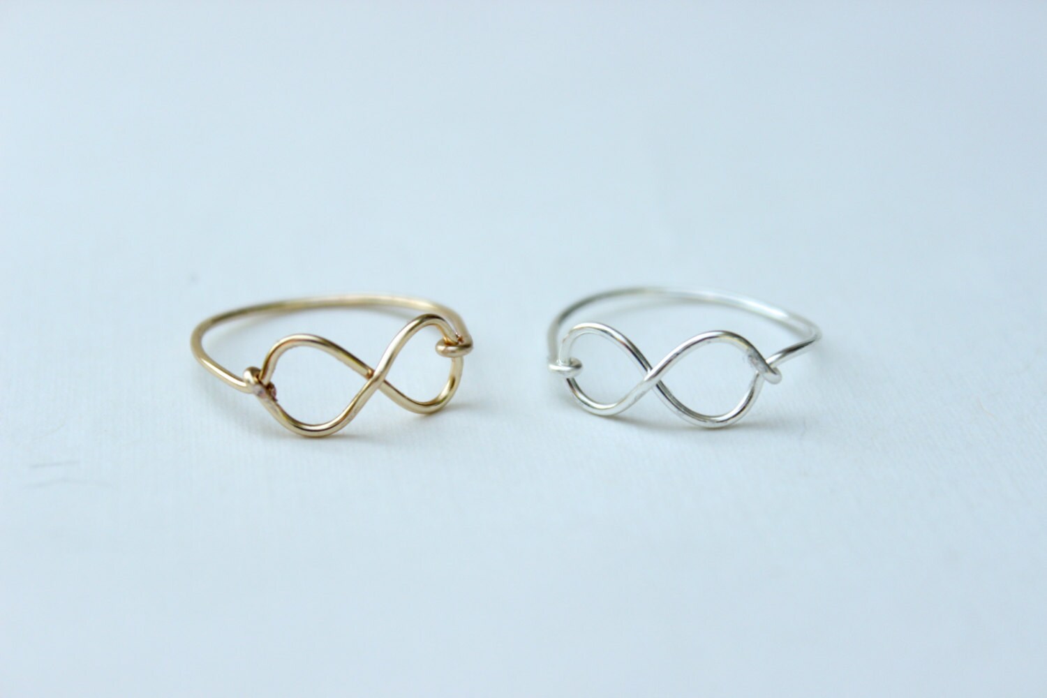 Infinity Ring Set of 2 - Etsy