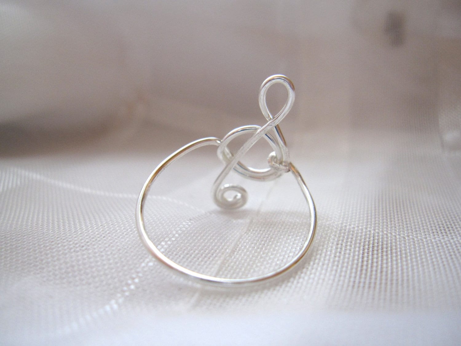 Wire Treble Clef Ring - Musical Jewelry - Etsy