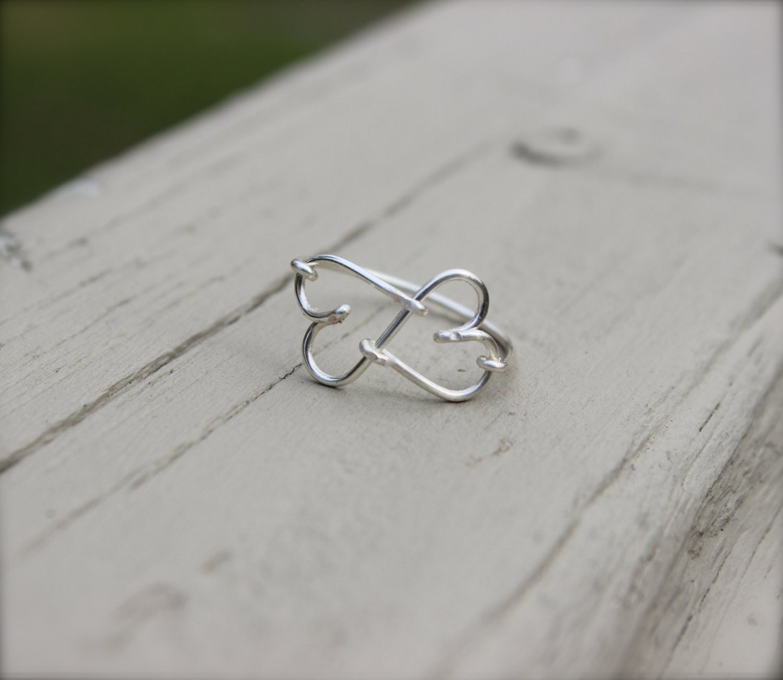 Infinity Heart Ring Silver - Etsy