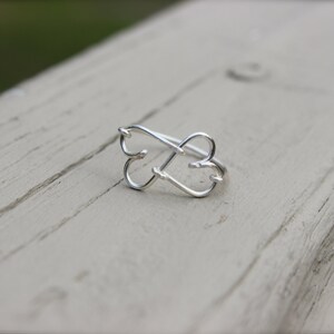 Infinity Heart Ring - Silver - Etsy