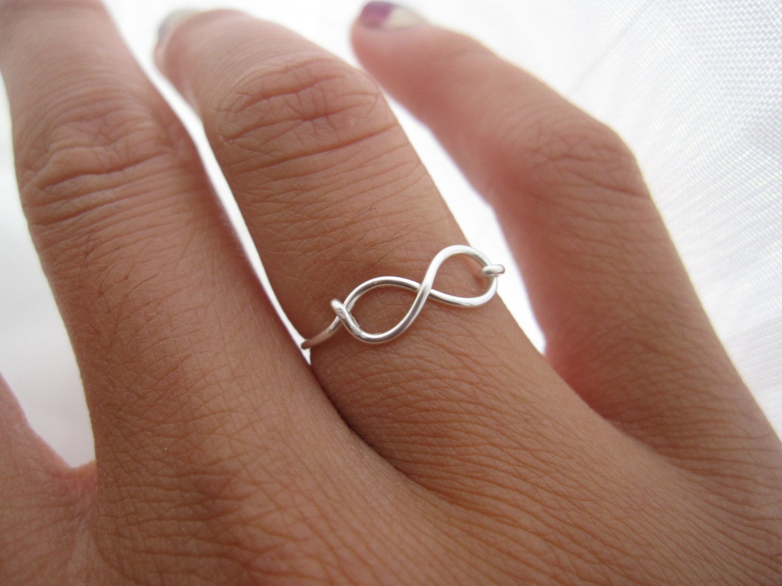 Silver Infinity Ring - Etsy
