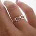 Sterling Silver Infinity Ring - Etsy