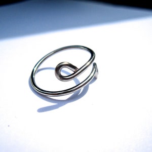 Silver Metal Wire Ring - Etsy