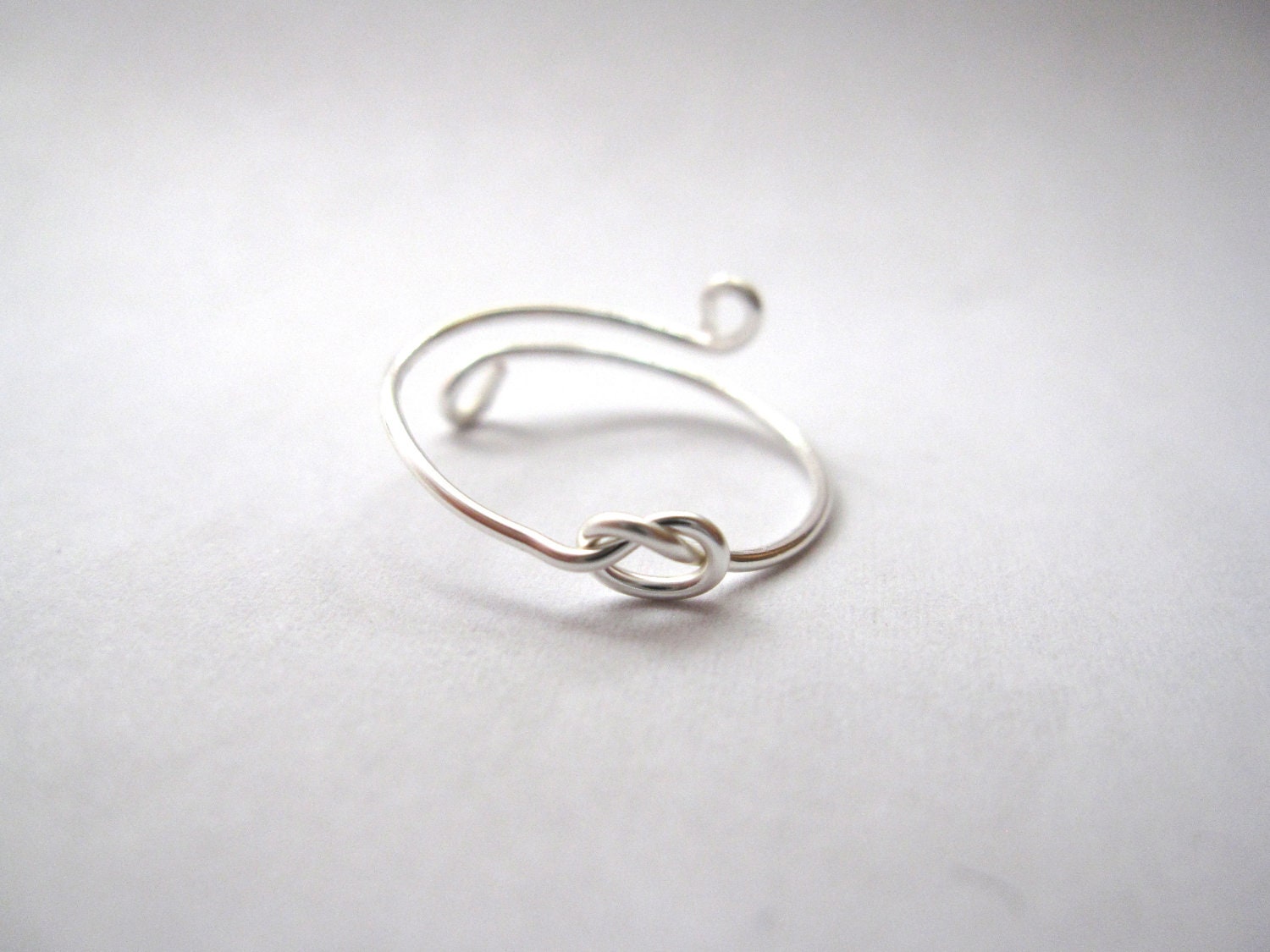 Silver Knot Ring - Etsy