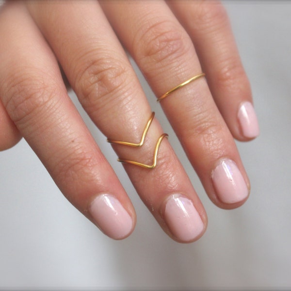 Knuckle Rings Set - Etsy