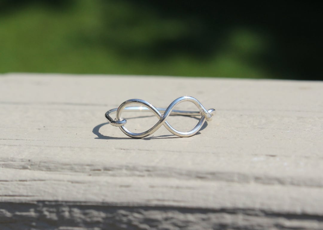 Sterling Silver Infinity Ring - Etsy