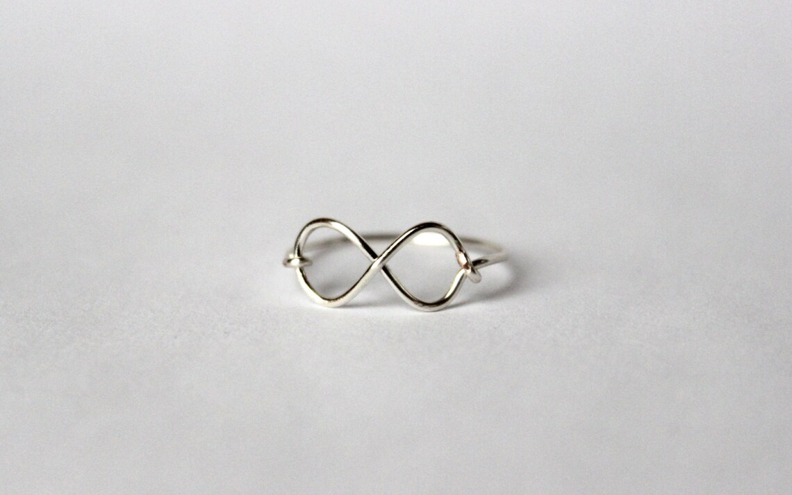Silver Infinity Ring - Etsy