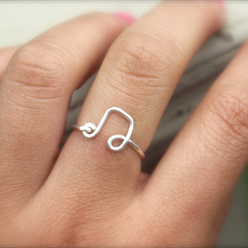 Music Note Ring - Etsy