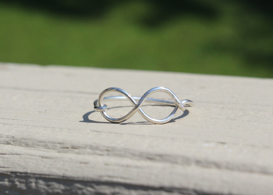 Gift- Infinity Ring, Infinity Rings, Eternity Ring, Sideways Infinity ...