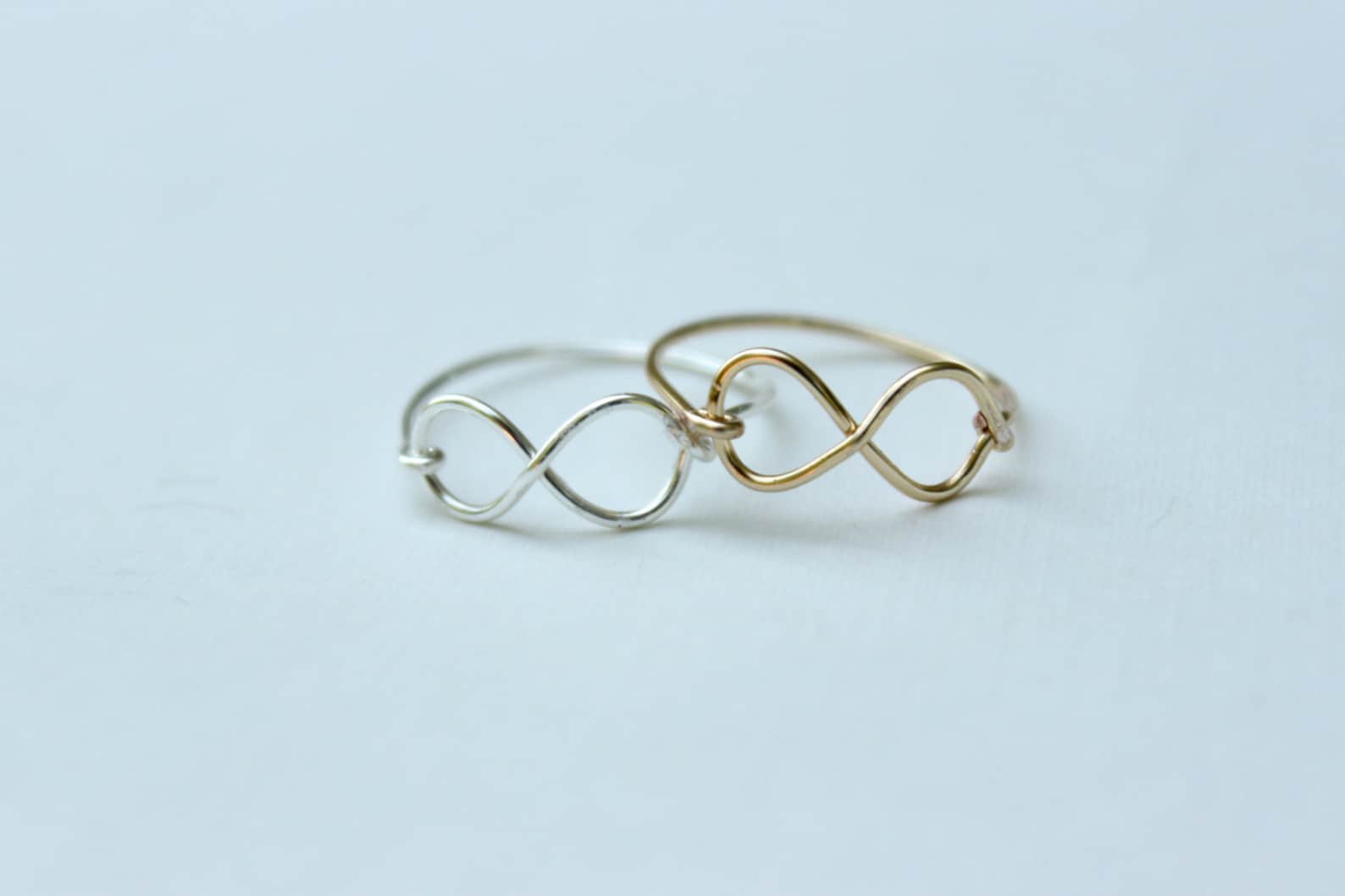 Infinity Ring Set of 2 - Etsy
