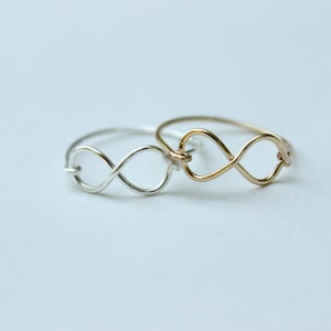 Infinity Ring Set of 2 - Etsy