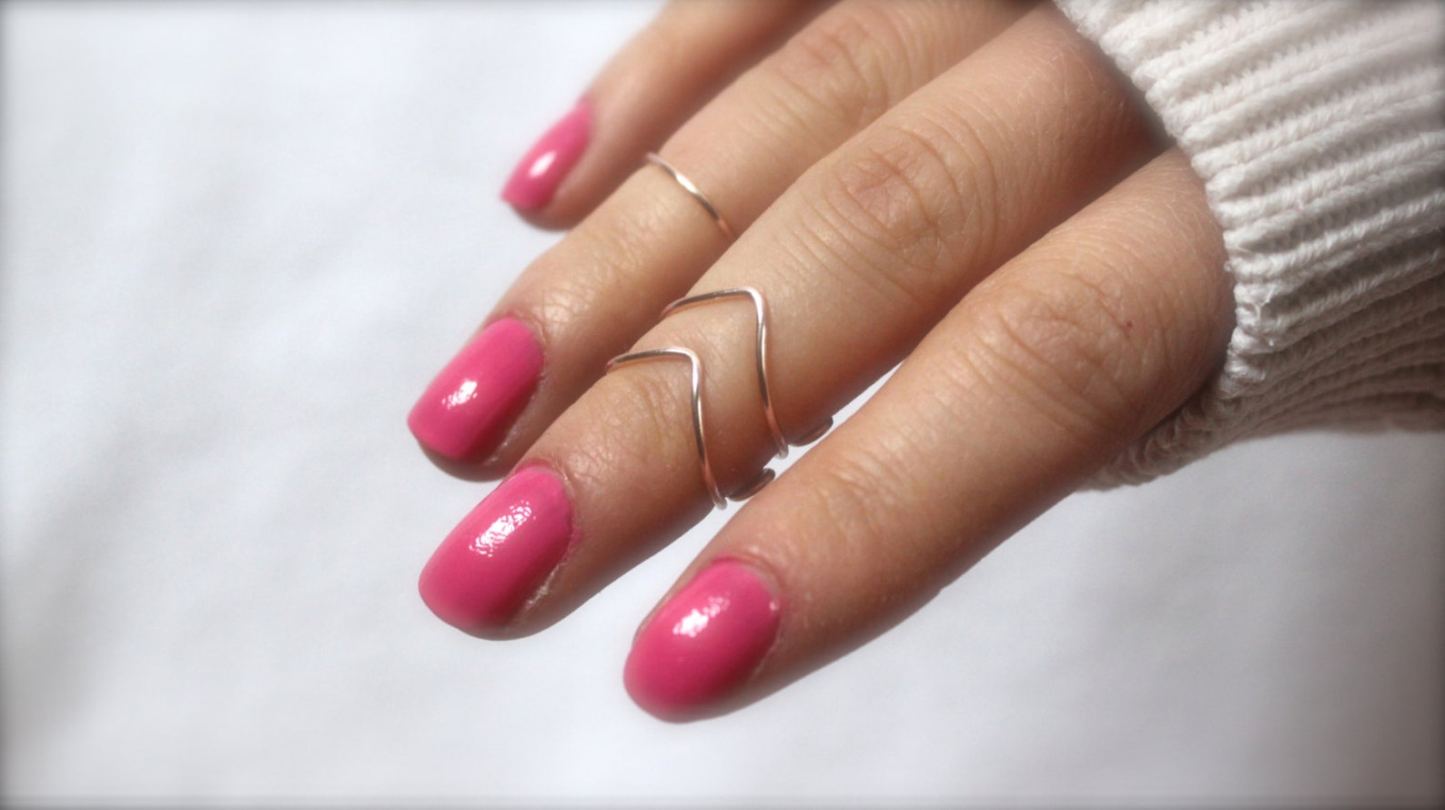 Rose Gold Knuckle Ring Set - Etsy Israel