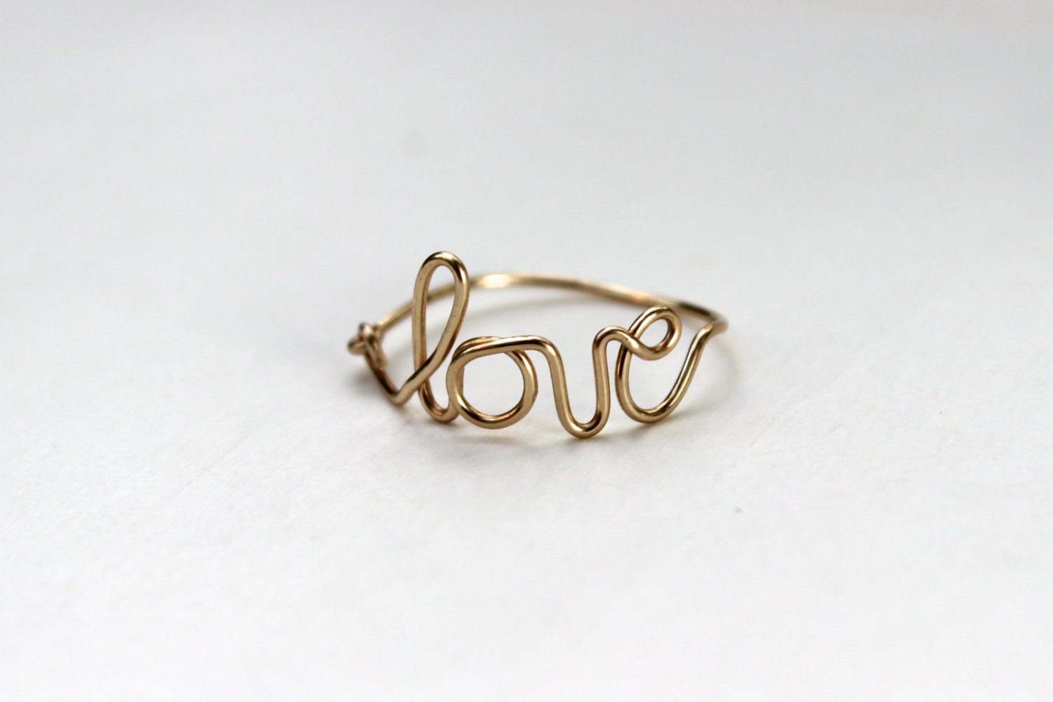 Gold Love Ring - Etsy