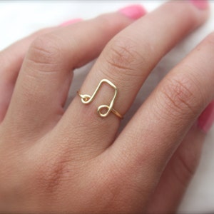 Music Note Ring - Etsy