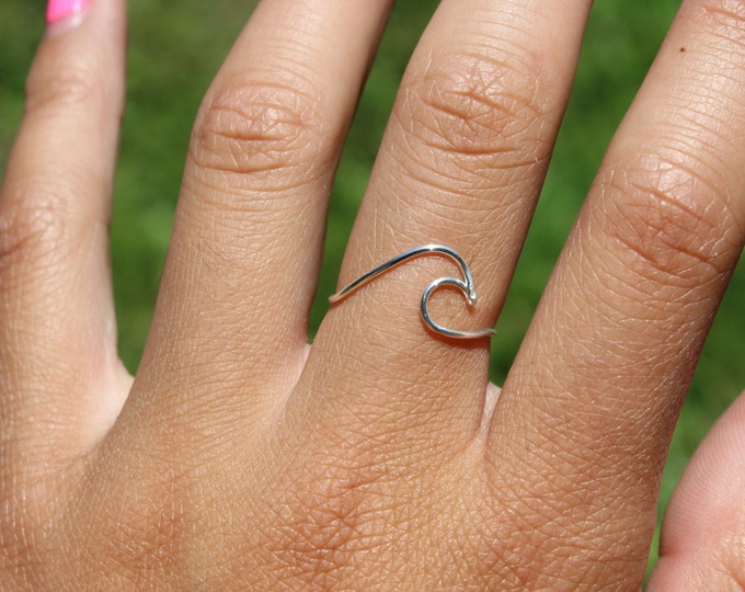 Silver Triple Wave Ring - Etsy