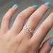 Silver Triple Wave Ring - Etsy