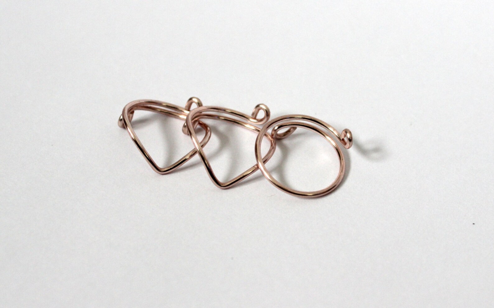 Rose Gold Knuckle Ring Set - Etsy Israel