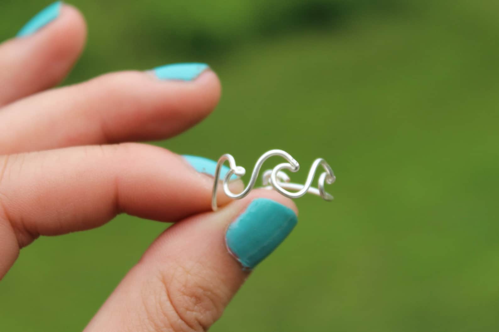 Silver Triple Wave Ring - Etsy Australia