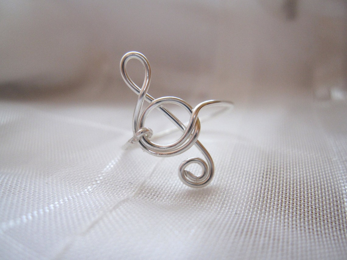 Treble Clef Ring // Treble Clef Rings // Music Rings // - Etsy