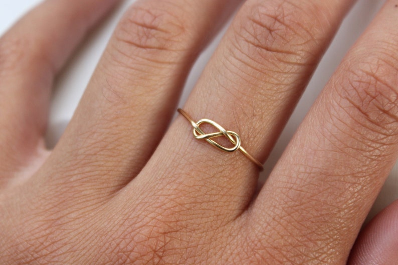Gold Infinity Knot Ring - Etsy