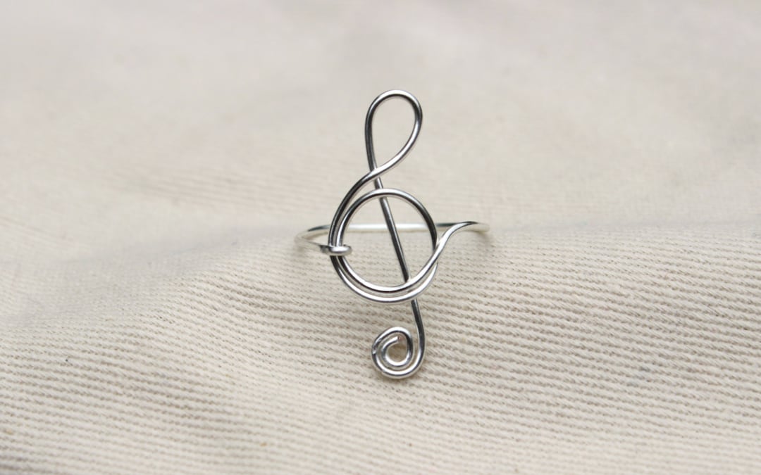 Treble Clef Ring // Treble Clef Rings // Music Rings // Musical Ring - Etsy
