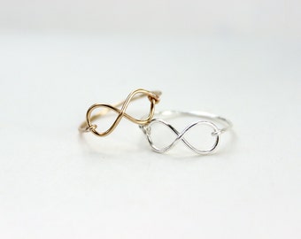 Best Friend Infinity Rings - Etsy