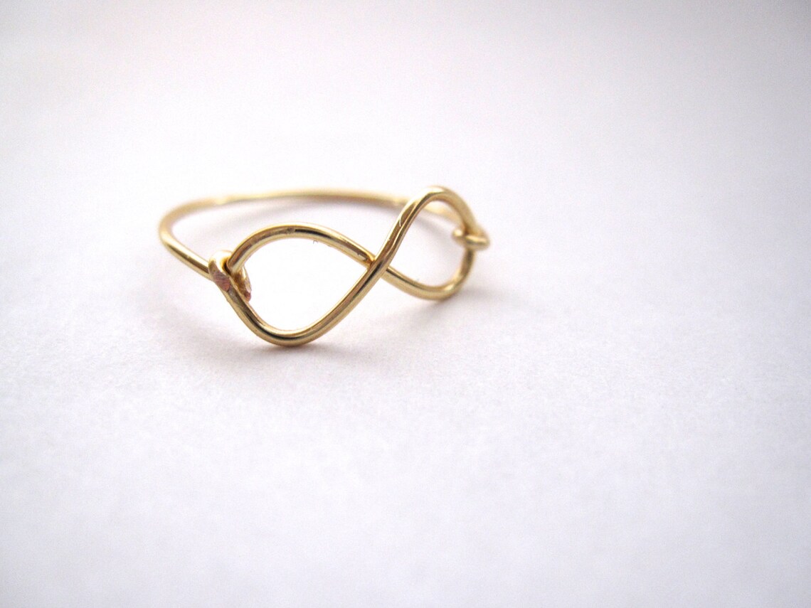 Gold Infinity Ring - Etsy