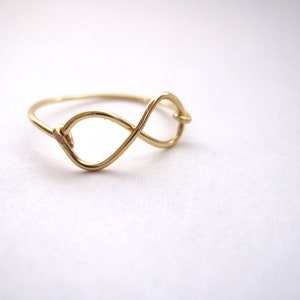 Gold Infinity Ring - Etsy