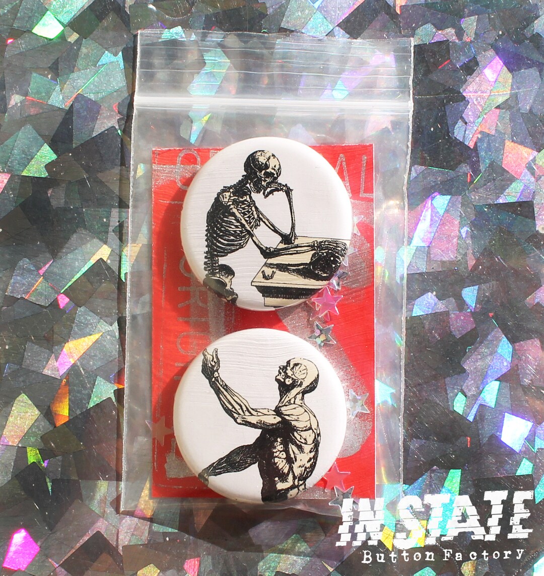Original Flesh & Bone Button Set - Etsy