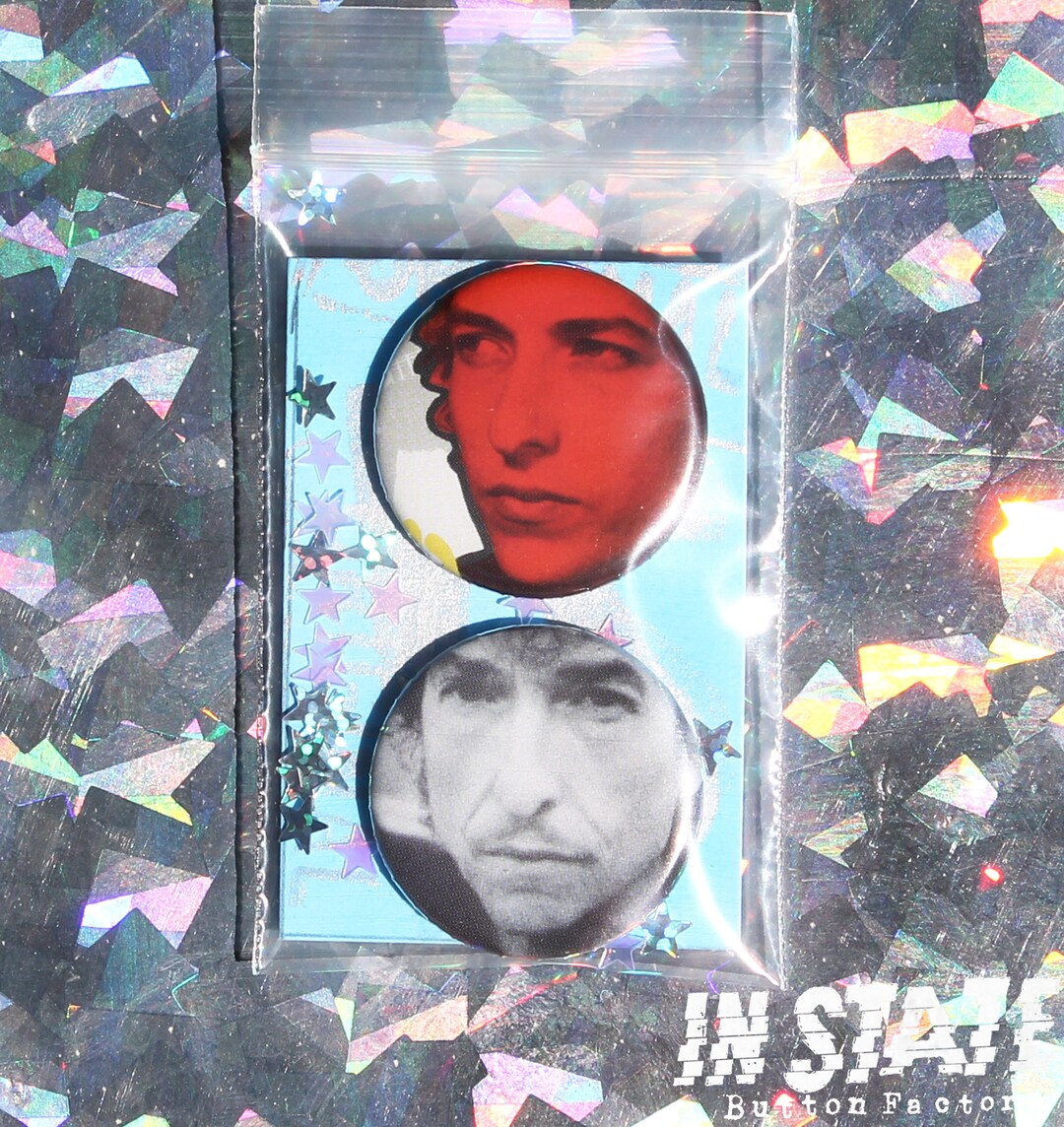 Vintage Bob Dylan Button Set - Etsy