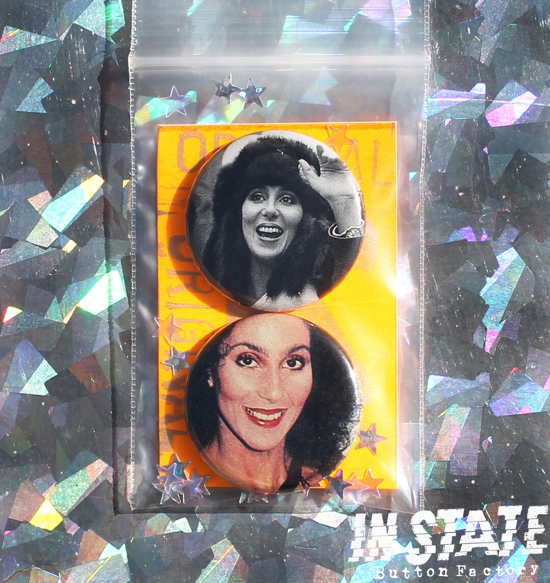 Vintage Cher Button Set - Etsy