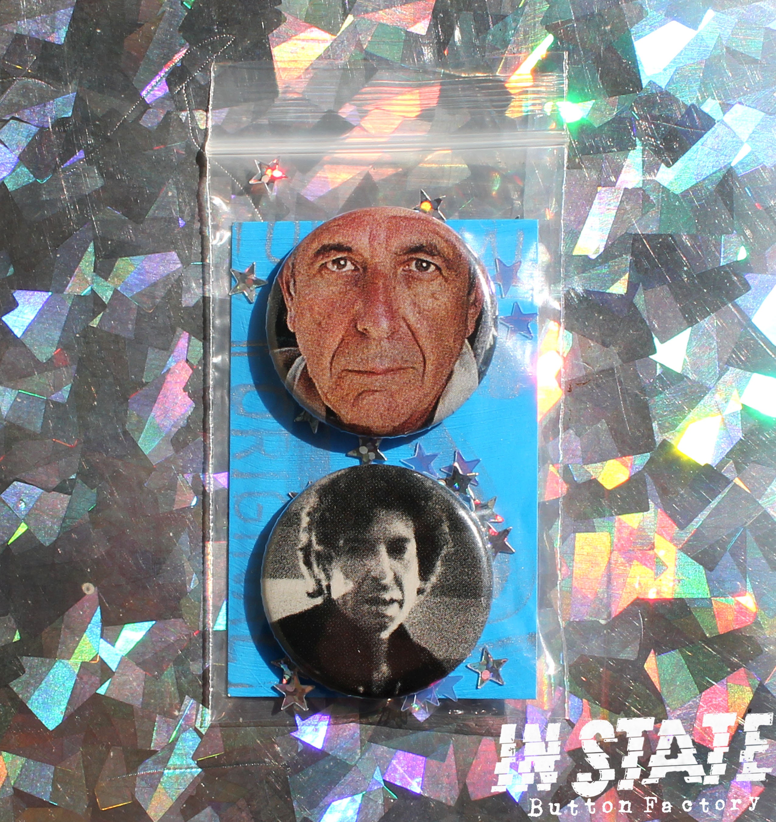 Vintage Leonard Cohen Button Set | Etsy