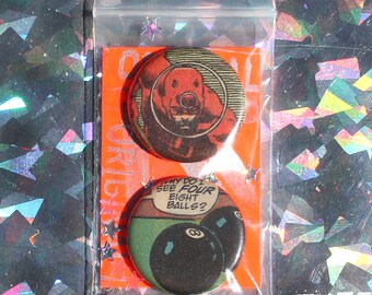 Vintage Jerry Garcia Button Set | Etsy