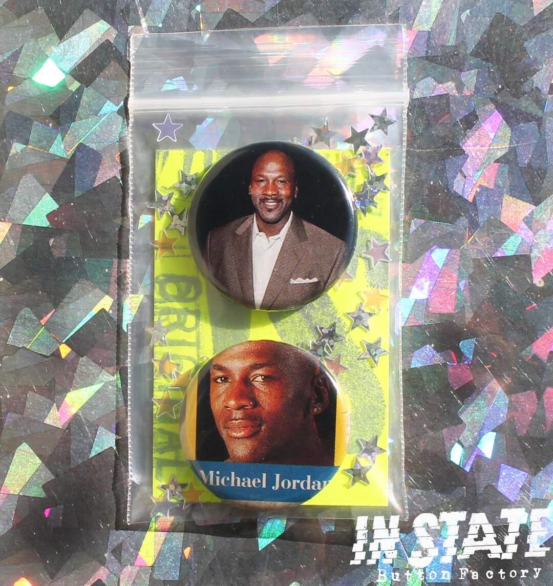 Vintage Michael Jordan Button Set - Etsy