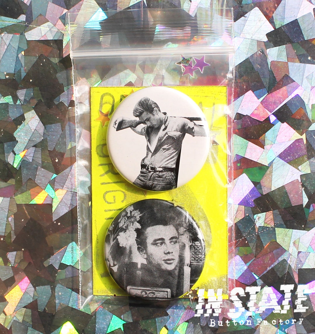 Vintage James Dean Button Set - Etsy