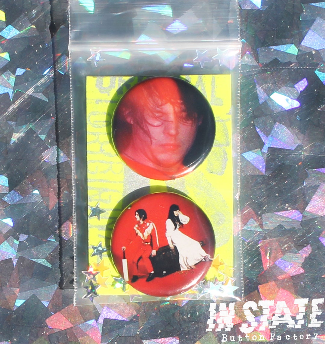 Vintage Jack White / White Stripes Upcycled Button Set - Etsy