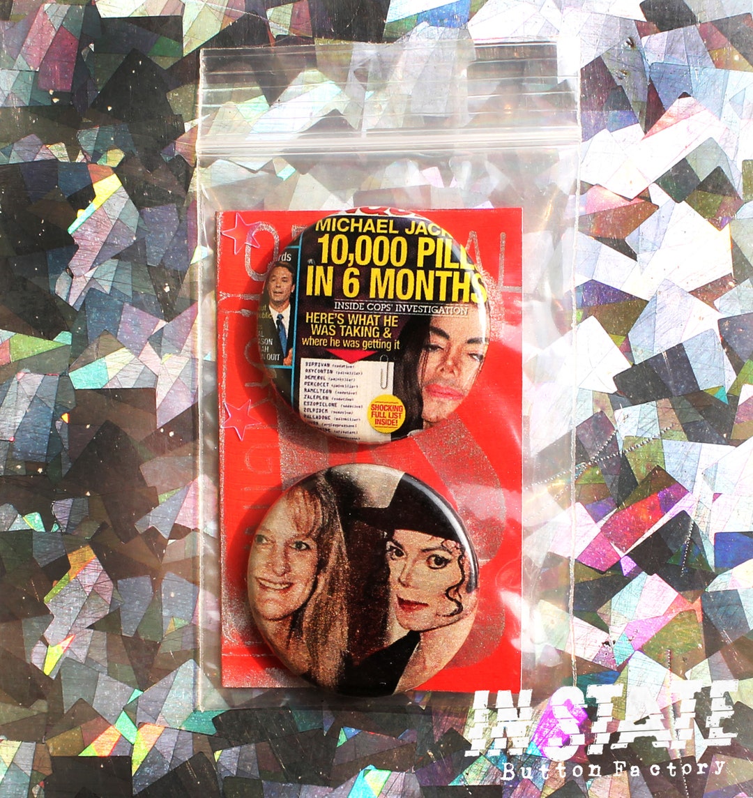 Vintage Michael Jackson Button Set - Etsy