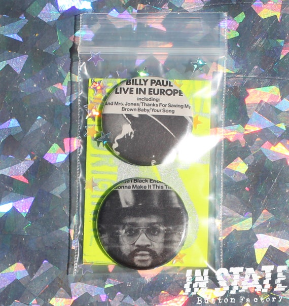 Vintage Billy Paul Button Set | Etsy