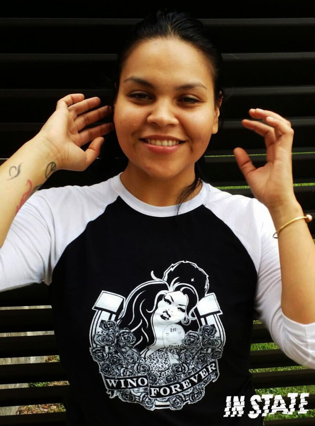 Amy Winehouse Wino Forever 2015 Original Baseball Tee by IN STATE - Etsy