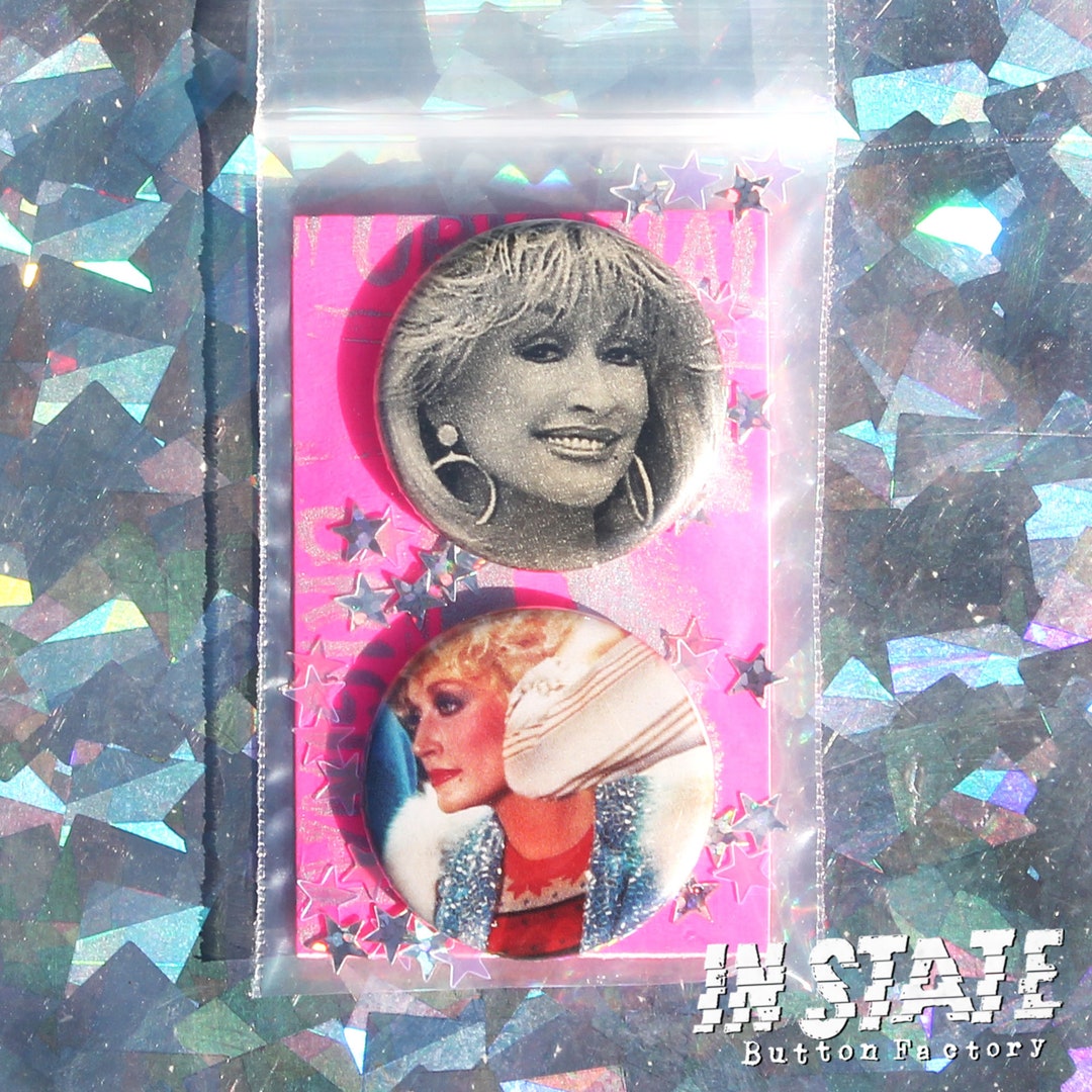Vintage Dolly Parton Button Set - Etsy