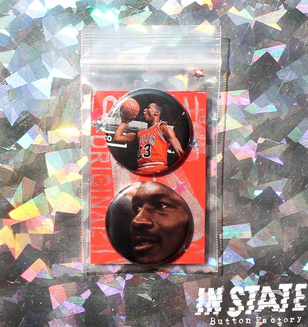 Vintage Michael Jordan Button Set - Etsy