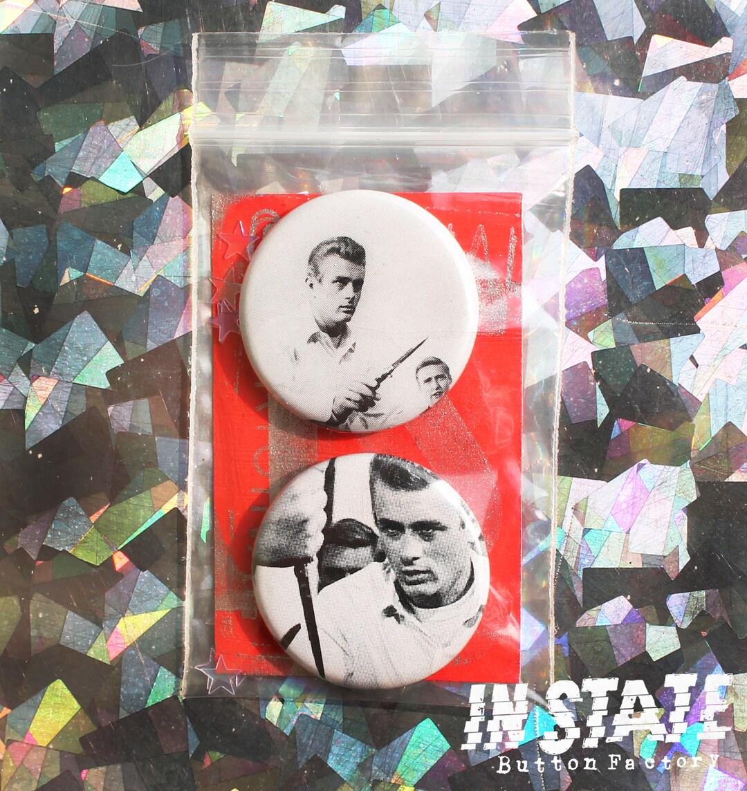 Vintage James Dean Button Set - Etsy