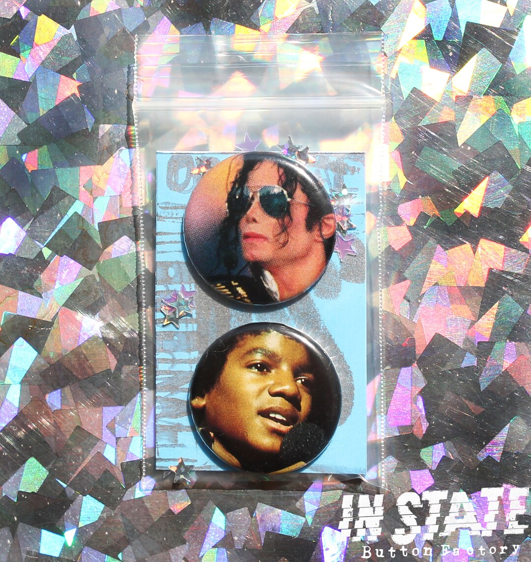 Vintage Michael Jackson Button Set - Etsy UK