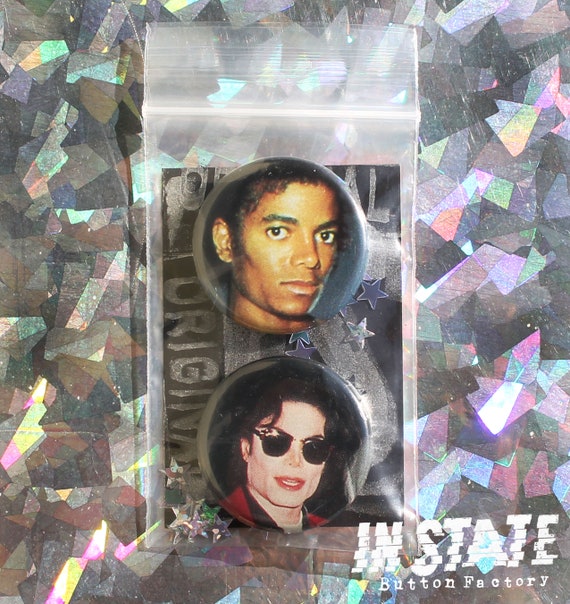 Vintage Michael Jackson Button Set - Etsy
