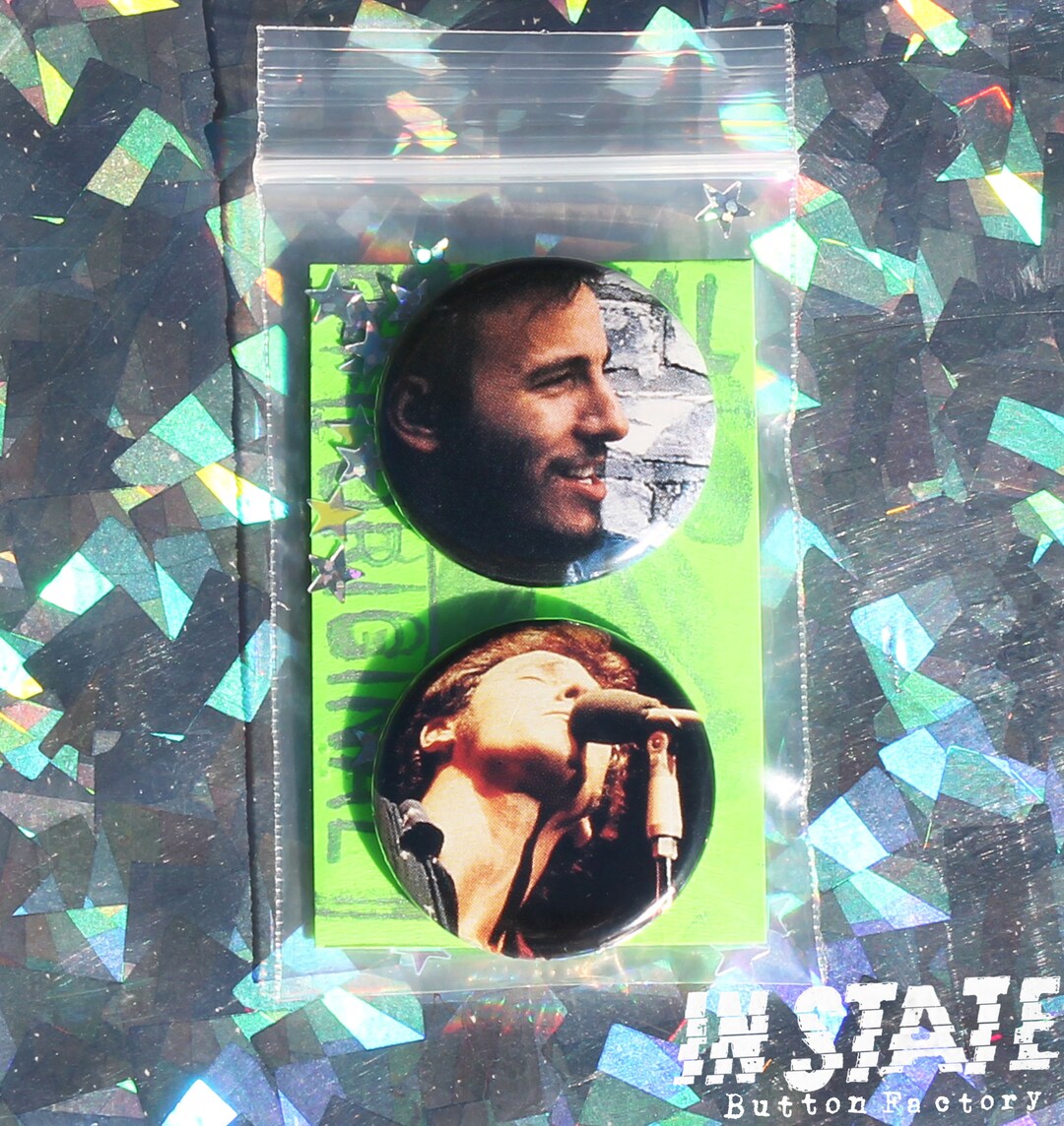 Vintage Bruce Springsteen Button Set - Etsy