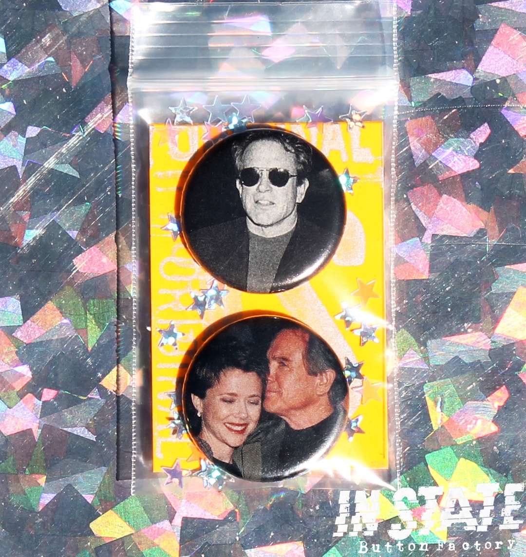 Vintage Warren Beatty & Annette Bening Button Set - Etsy