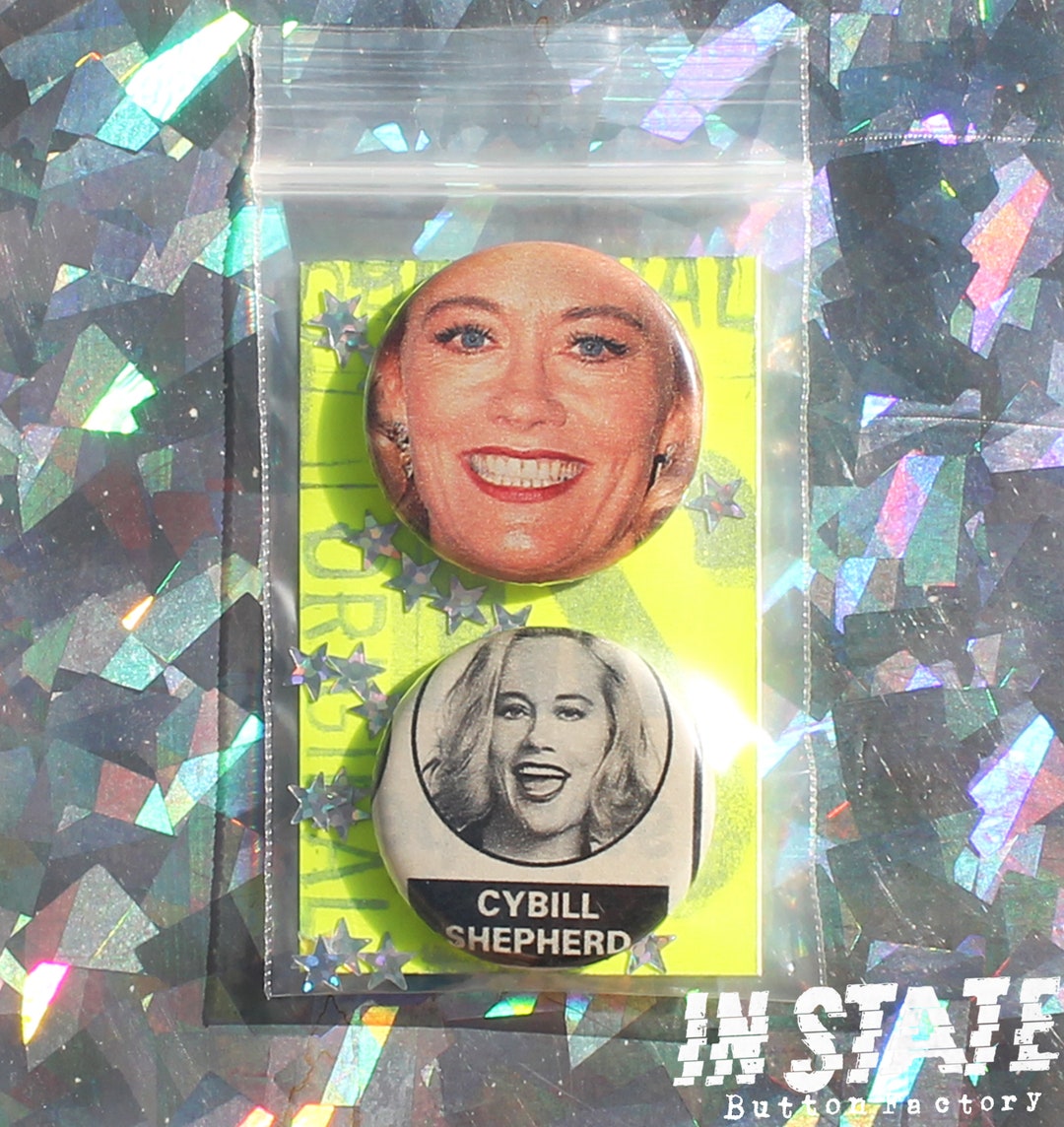 Vintage Cybill Shepherd Button Set - Etsy