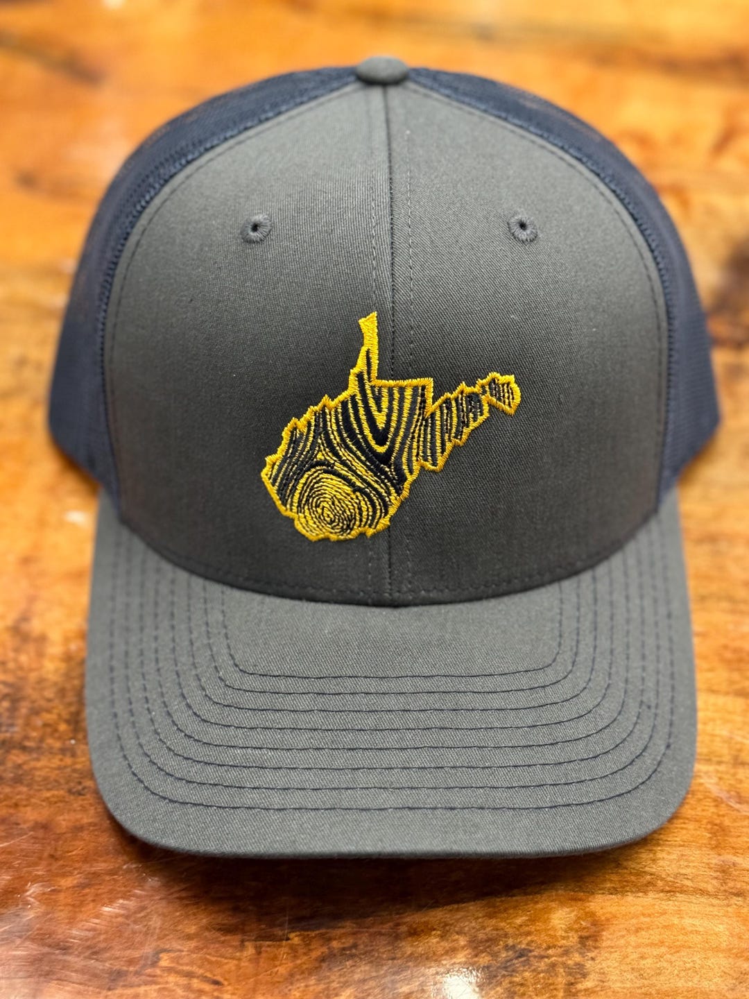 West Virginia Woodgrain Hat - Etsy