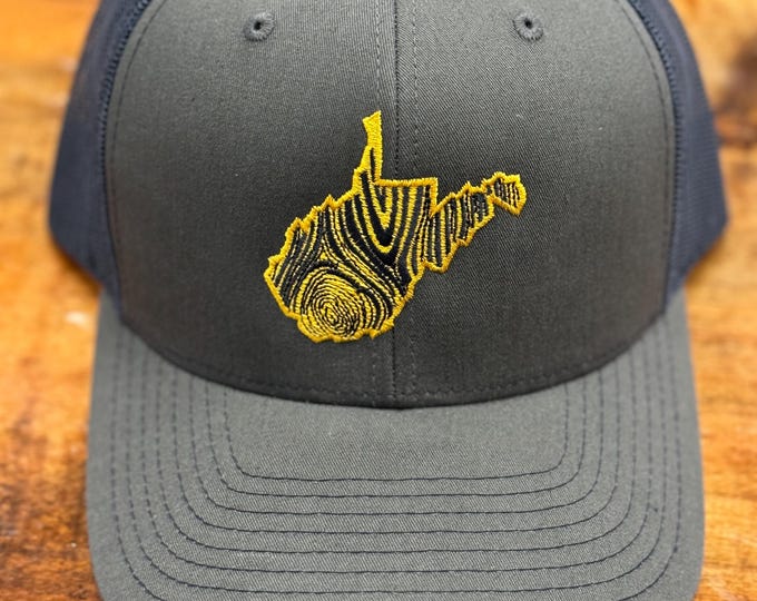 West Virginia Woodgrain Hat - Etsy