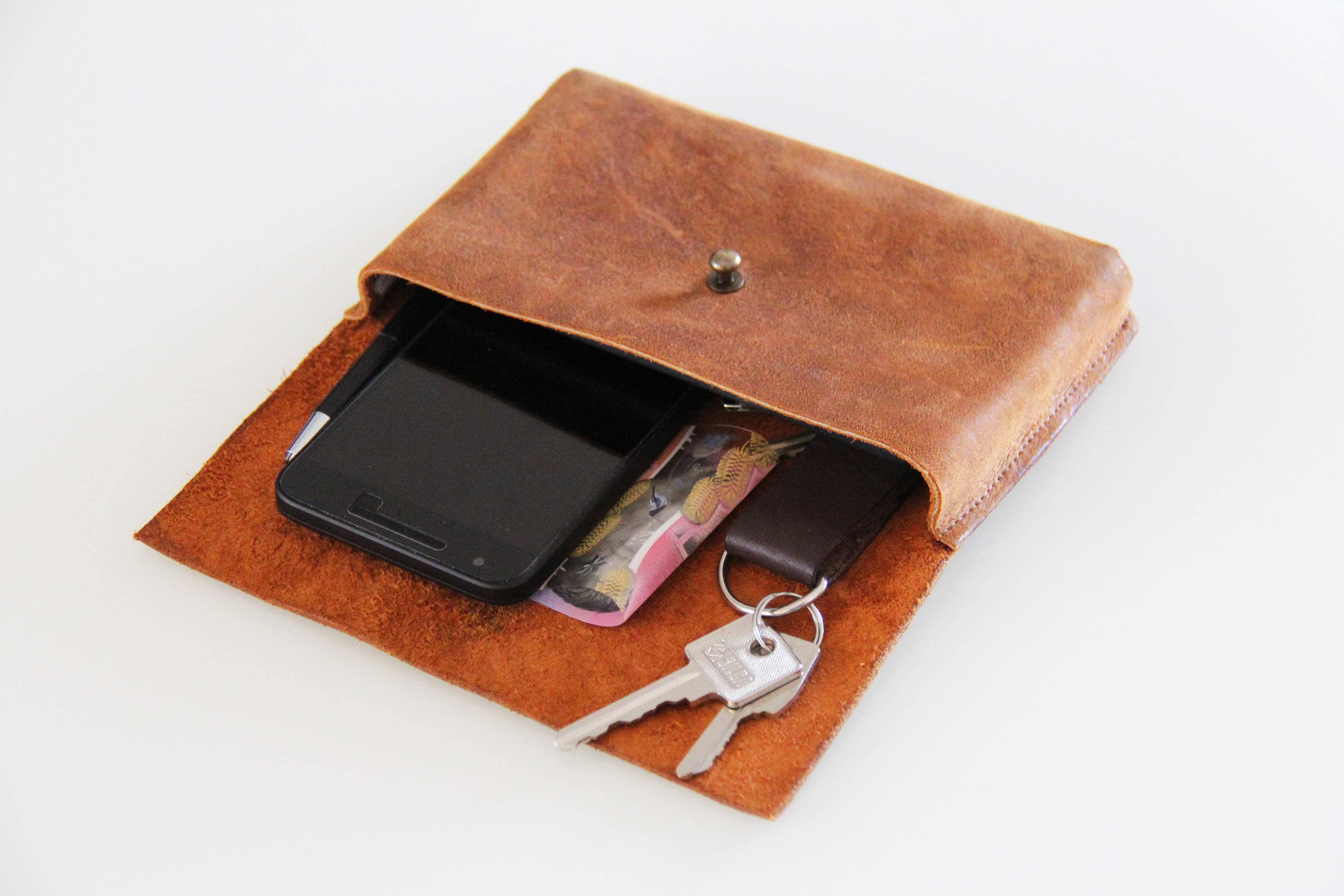 Simple Leather Clutch PDF Pattern & Tutorial - Etsy